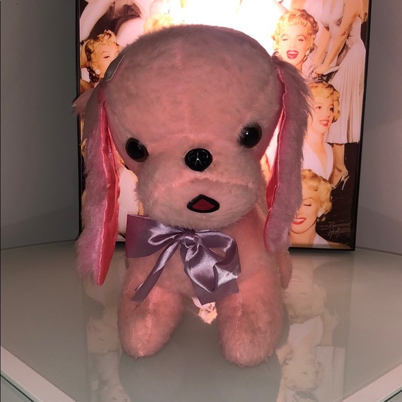 Other | Rare Vintage Pink Stuffed Dog | Poshmark